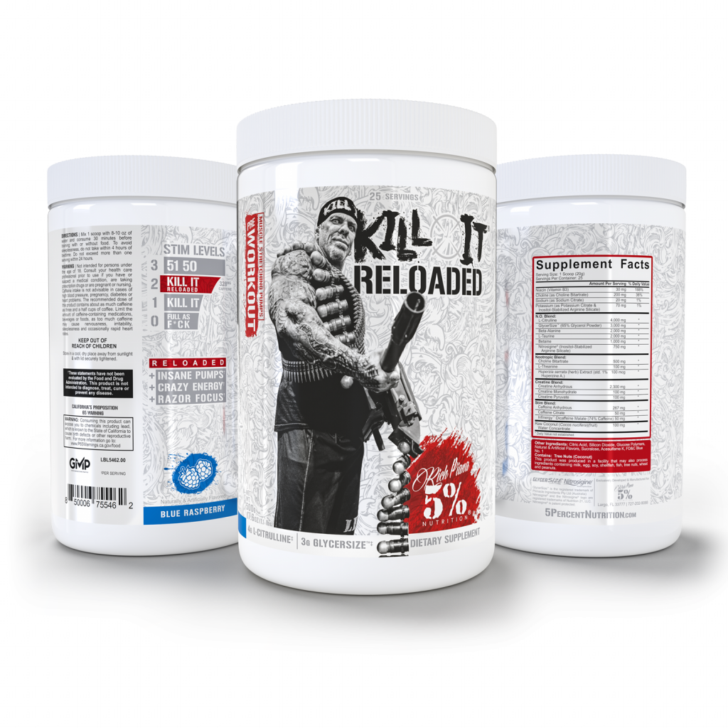 5% Nutrition – Kill It Reloaded: Blue Raspberry – Wagga Supps