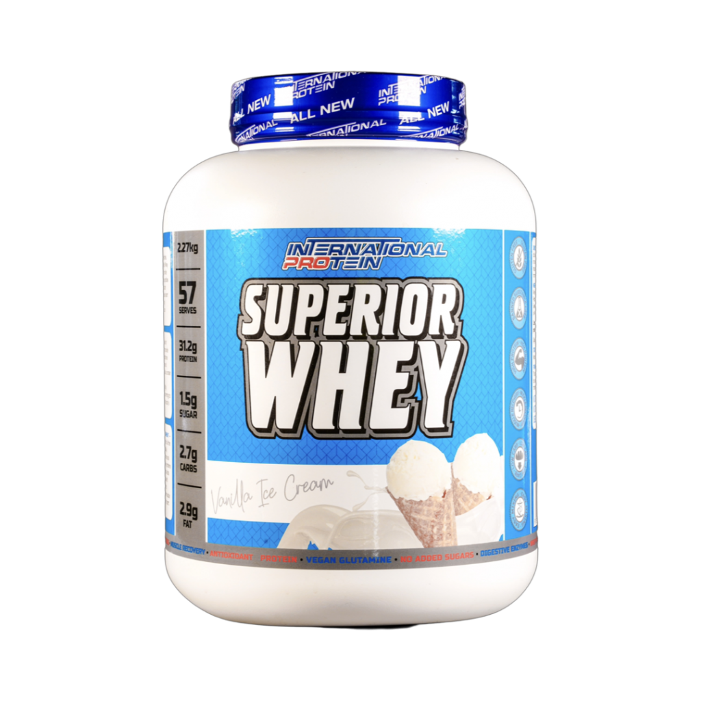 International Protein – Superior Whey: Vanilla Ice-Cream (48) – Wagga Supps