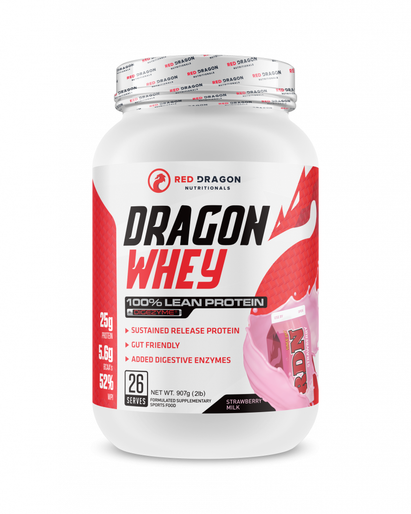 RED DRAGON – Dragon Whey: Strawberry Milk (26) – Wagga Supps