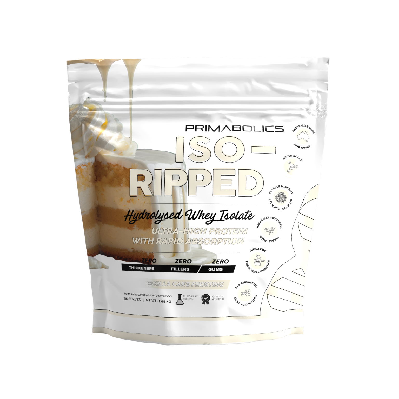 PRIMABOLICS – ISO-RIPPED (55): Vanilla Cake Frosting – Wagga Supps